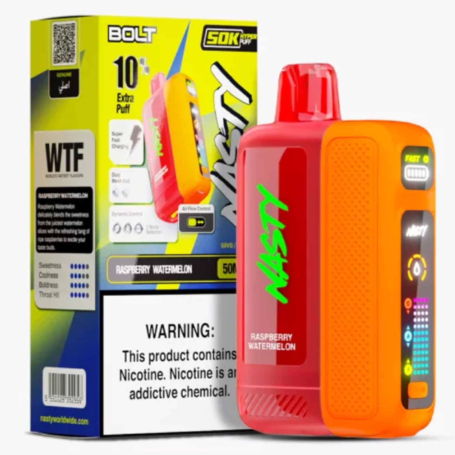 Nasty Bolt 50K Puffs Raspberry Watermelon - Ana Sayfa